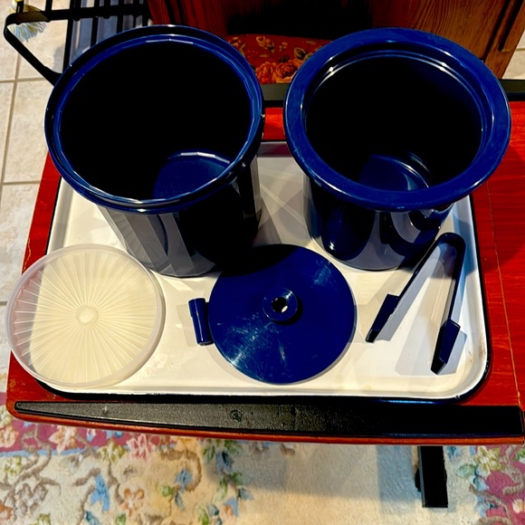 Tupperware | Kitchen | Vintage Royal Blue Tupperware Ice Bucket | Poshmark